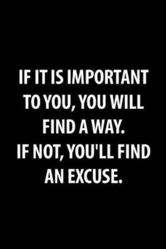 Find a Way, Not an Excuse - Rowperfect